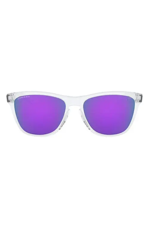 Oakley 55mm Polarized Rectangular Sunglasses - Clear