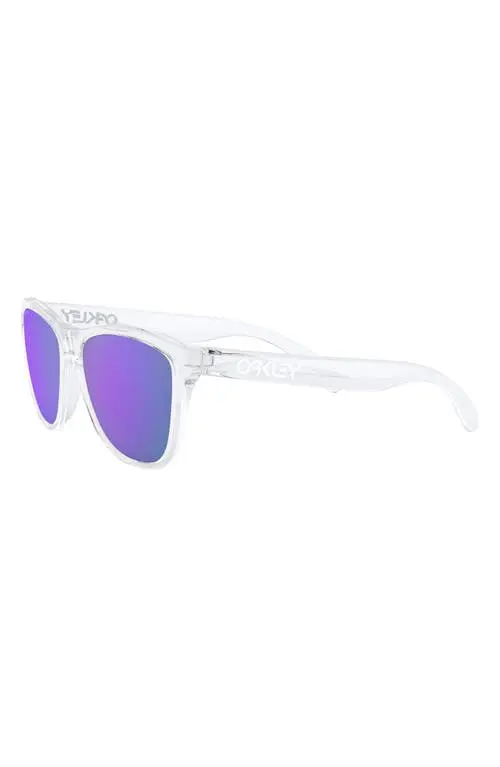 Oakley 55mm Polarized Rectangular Sunglasses - Clear