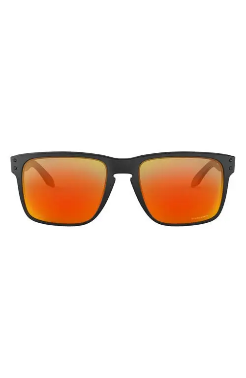 Oakley Holbrook™ Xl 59mm Keyhole Sunglasses - Black/orange