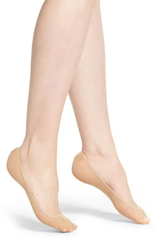 Hue Finely-knit No-show Socks - Cream
