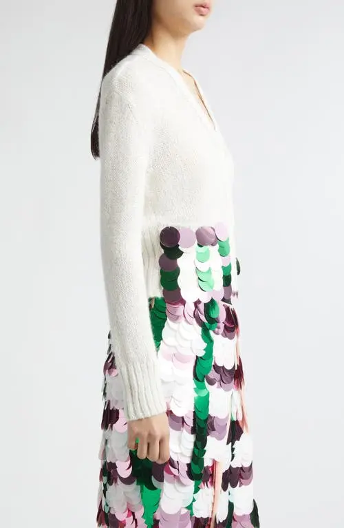 Marni Sequin Logo Cardigan