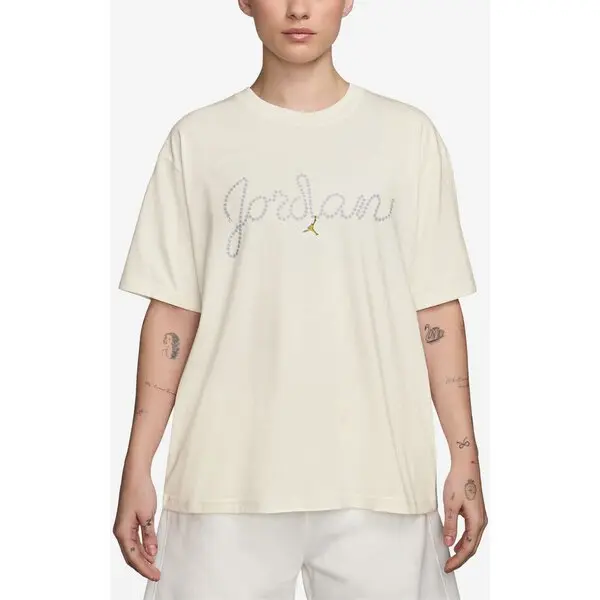 JORDAN Logo Cotton Graphic T-shirt