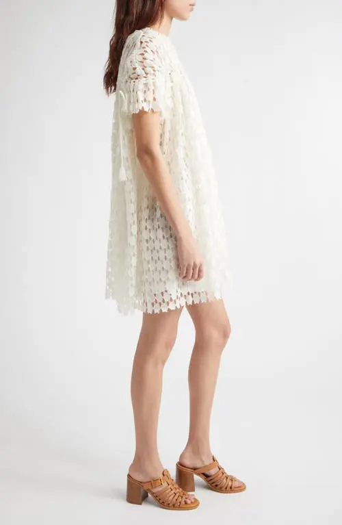 Ulla Johnson Layla Lace Trapeze Mini Dress