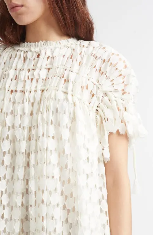 white lace trapeze dress Antique Lace and Cotton Trapeze Dress  Wayward Collection