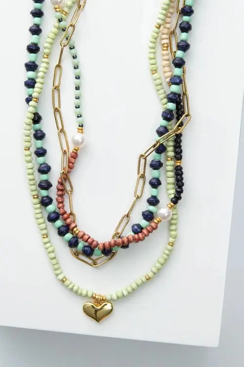 NOONDAY Kindred Heart Layered Necklace - Gold