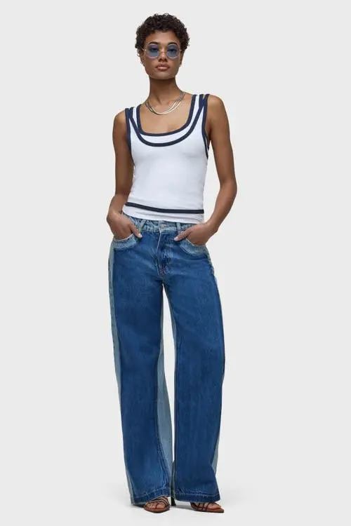 Hudson Jeans Rylee Patch Loose Straight - Double Take