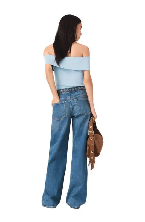 Maje Braided Flared Jeans