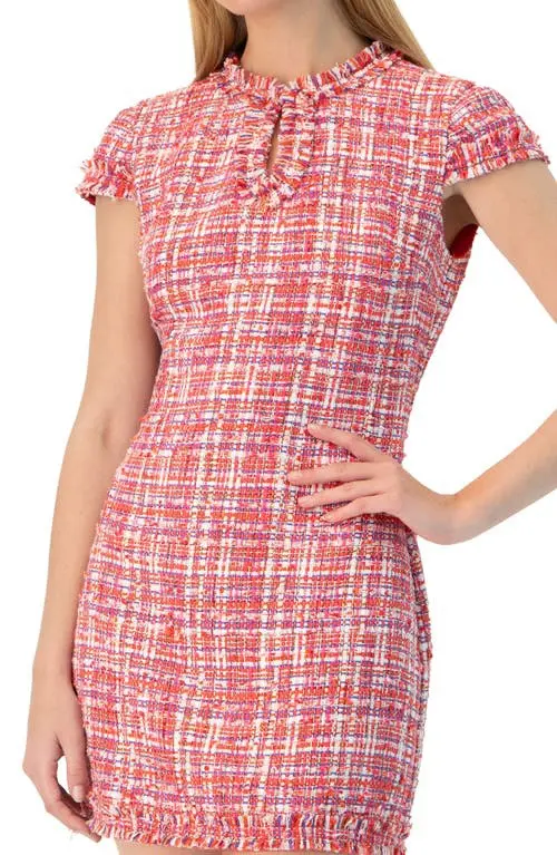 IVONNE Short Tweed A-line Dress