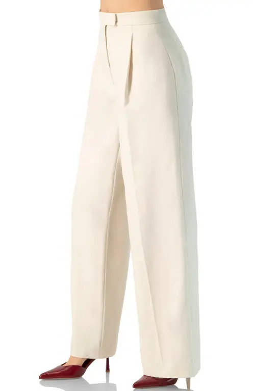 IVONNE Wide-leg Pants - Ivory