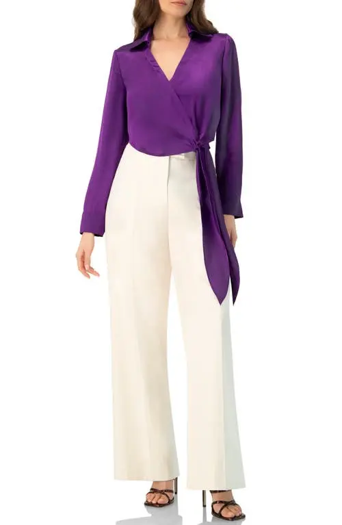 IVONNE Wide-leg Pants - Ivory