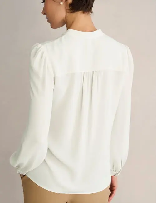 HOBBS LONDON Dominica Lace Trim Blouse