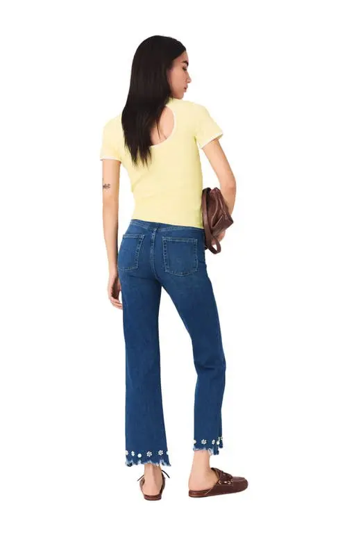 Maje Beaded Bootcut Jeans