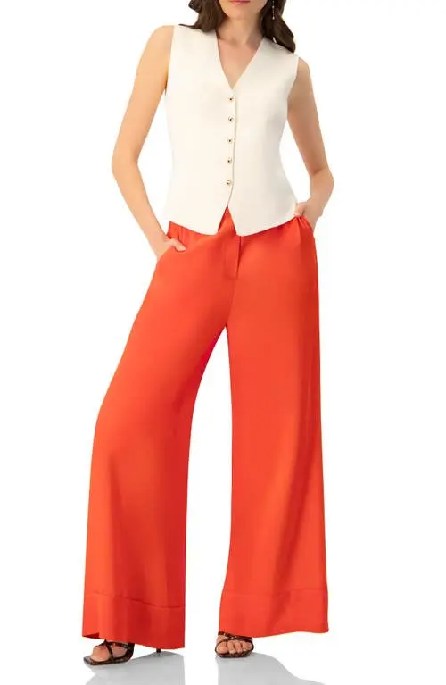 IVONNE Wide-leg Straight Pants