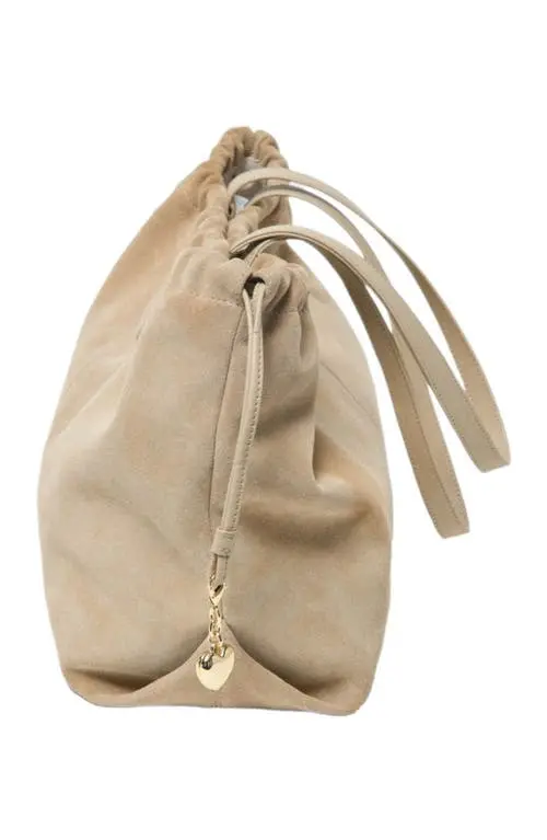 Maje Suede Milpli Tote Bag - Cappucino