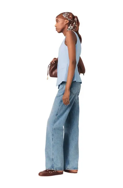 Maje Long Tailored Waistcoat - Blue Sky