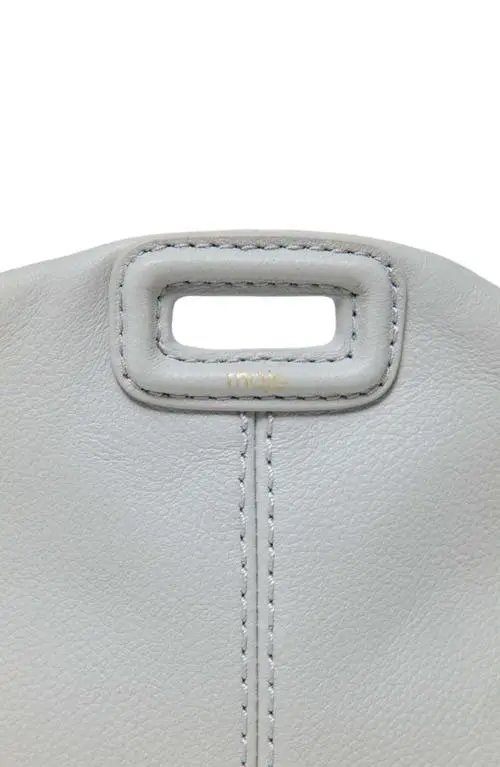 Maje Miss M Micro Bag - Light Grey