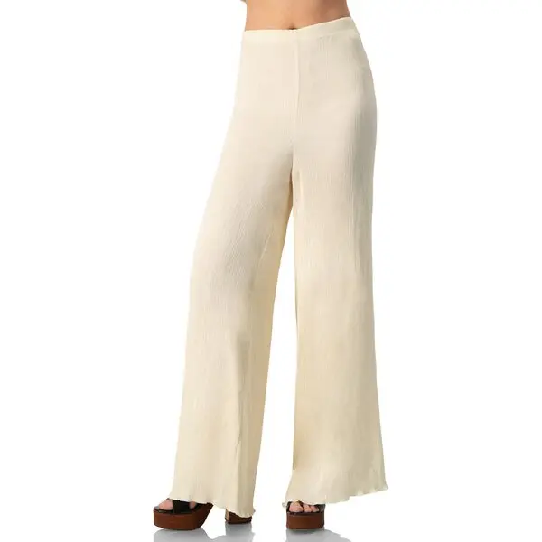 IVONNE Pleated Wide-leg Pants