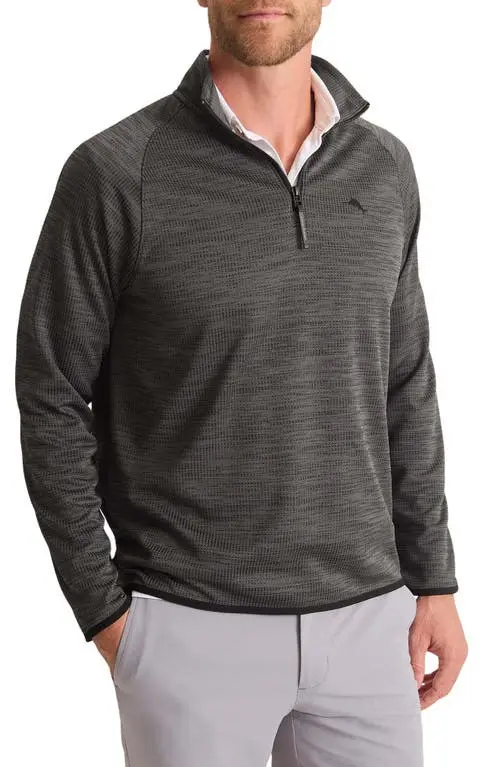 Tommy Bahama Performance Half Zip Pullover - Black