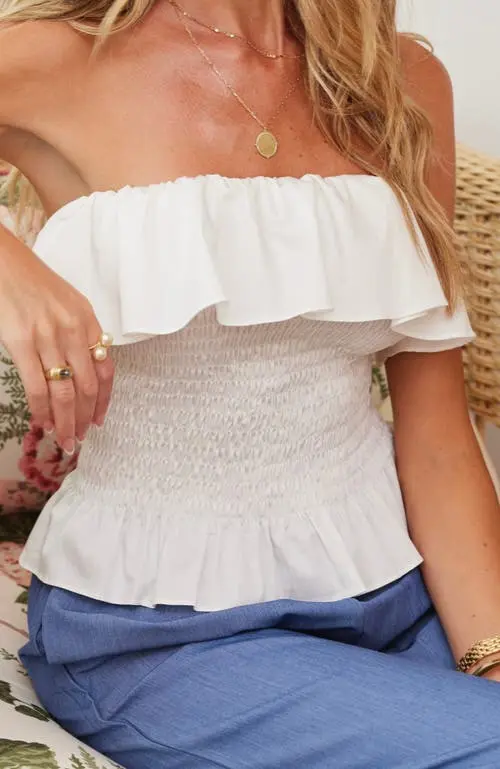 BISHOP + YOUNG Isabelle Strapless Tiered Top