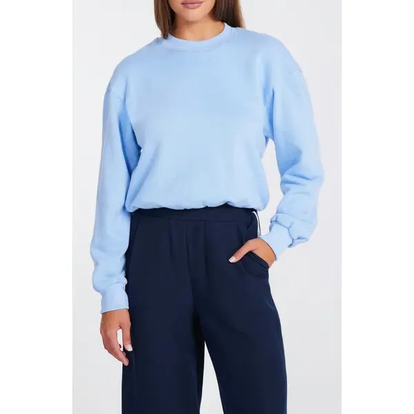 BISHOP + YOUNG Relaxed Cozy Bubble Hem Sweatshirt