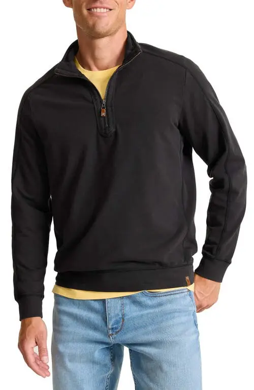 Tommy Bahama French Terry Half-zip Pullover - Coal