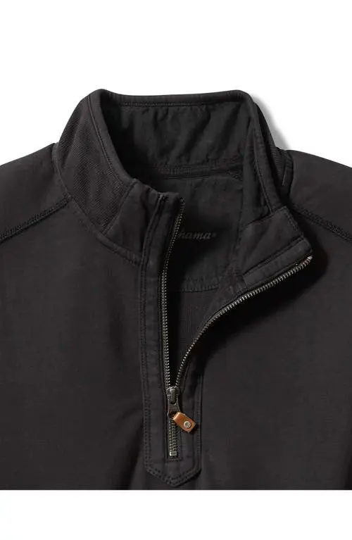 Tommy Bahama French Terry Half-zip Pullover - Coal