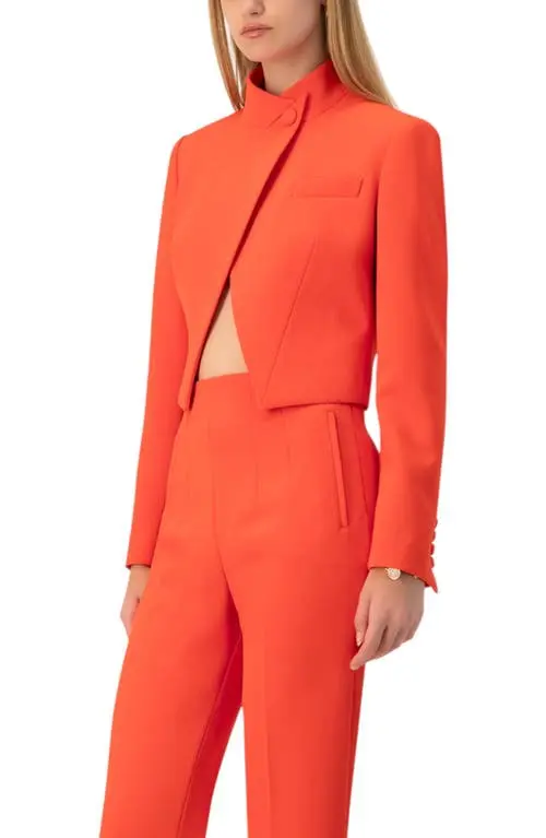 IVONNE Cropped Crossed Blazer