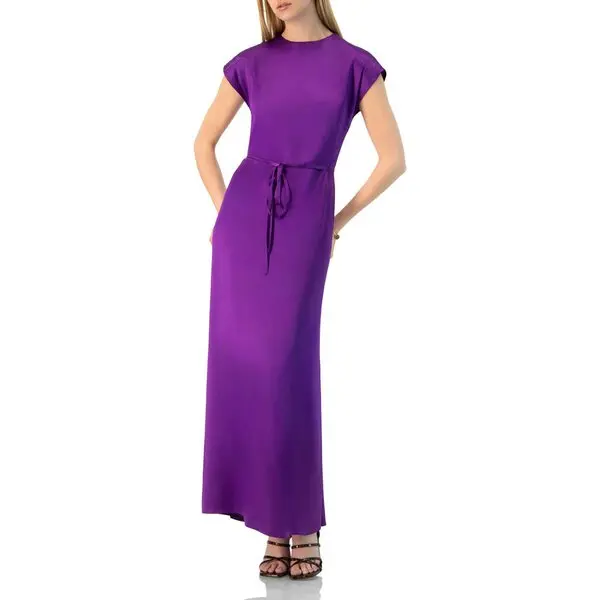 IVONNE Satin Maxi Dress