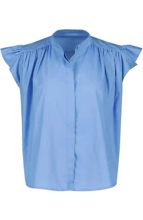BISHOP + YOUNG Camryn Flutter Sleeve Poplin Top