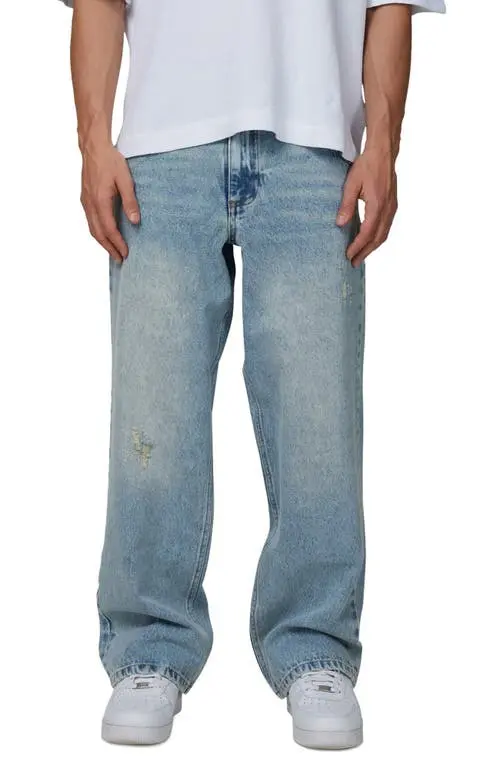 GOOD FOR NOTHING Straight Leg Baggy Jeans - Blue