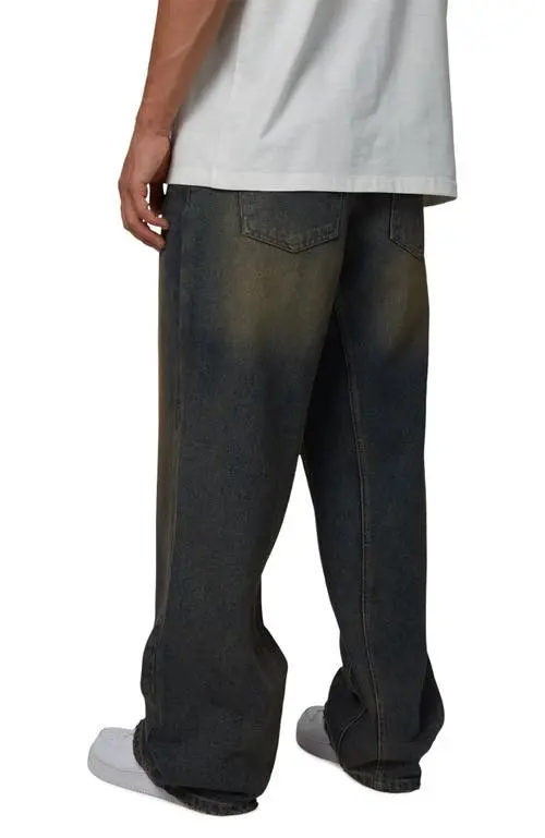 GOOD FOR NOTHING Straight Leg Baggy Jeans - Brown