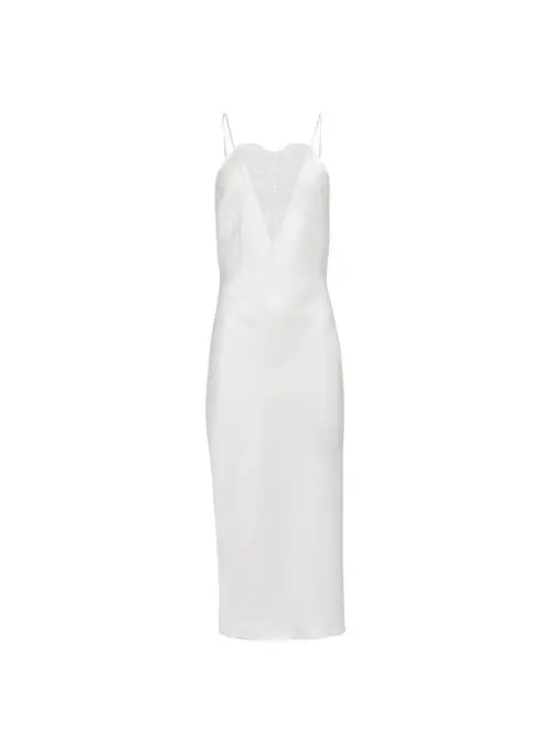 FLEUR DU MAL Frankie Lace Slip Dress