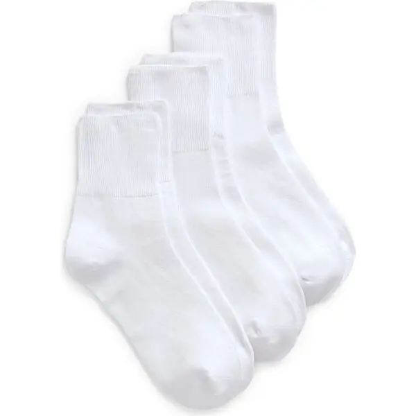 Hue 3-pack Bobby Socks - White