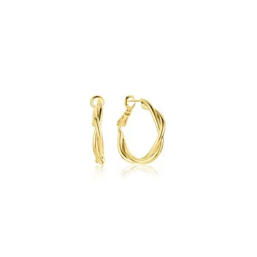 SET & STONES Lainey Twisted Hoop Earrings - Gold
