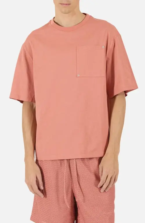KROST Rivet Pocket Cotton Blend T-shirt - Brick Dust