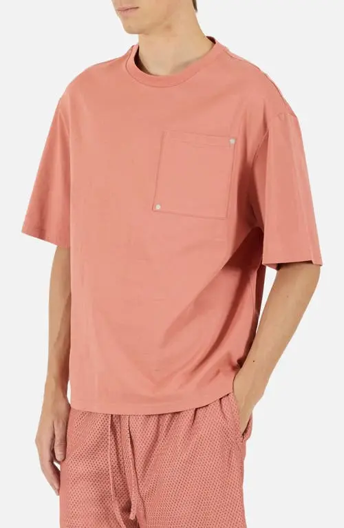 KROST Rivet Pocket Cotton Blend T-shirt - Brick Dust