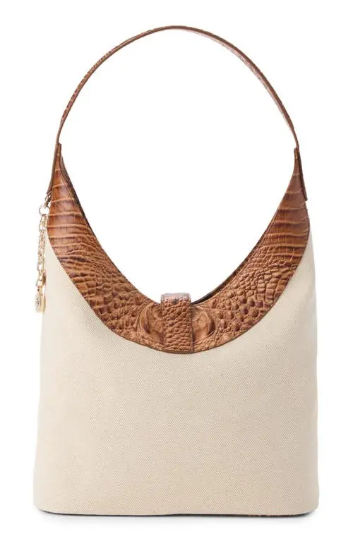 Brahmin Gwynne Canvas & Leather Shoulder Bag