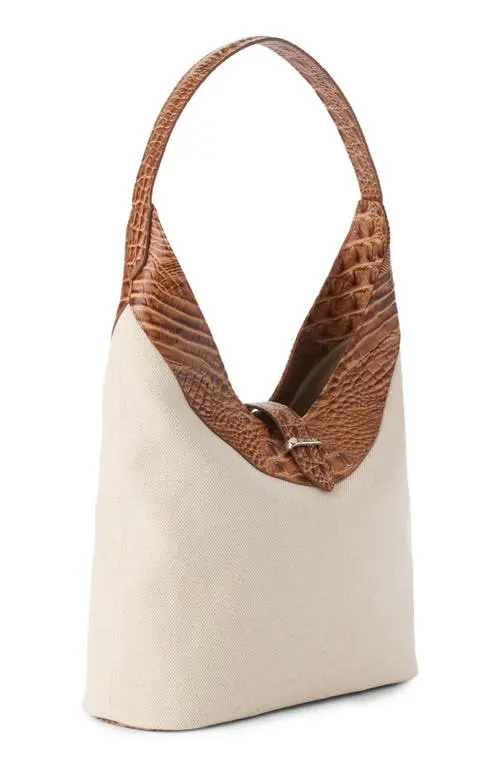 Brahmin Gwynne Canvas & Leather Shoulder Bag