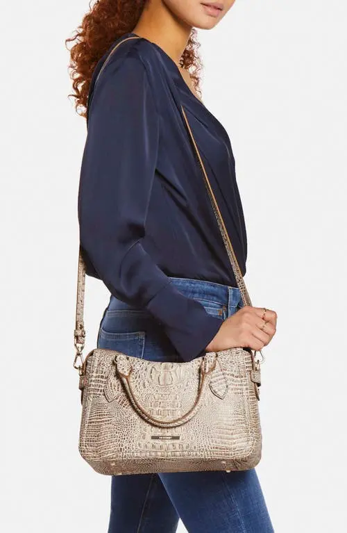 Brahmin Pocket-packed Satchel - Denim