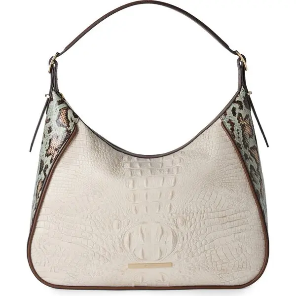 Brahmin Embossed Leather Edie Shoulder Bag - Multi