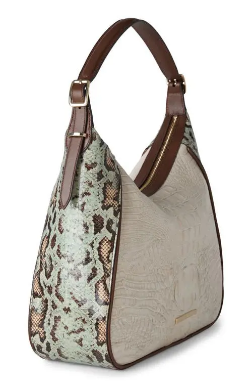 Brahmin Embossed Leather Edie Shoulder Bag - Multi