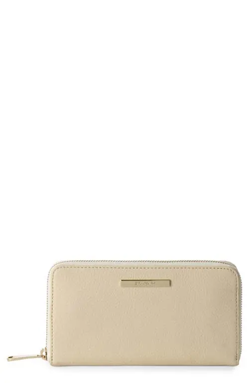 Brahmin Suri Leather Zip Wallet - Ivory