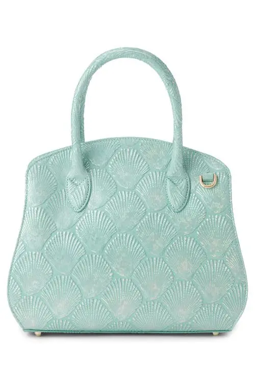 Brahmin Embossed Leather Satchel