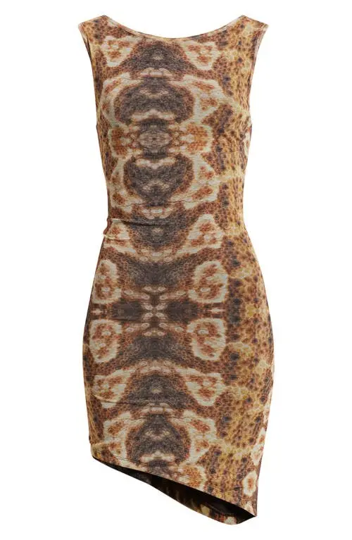 FENERS Caracola Asymmetric Mini Dress - Miel
