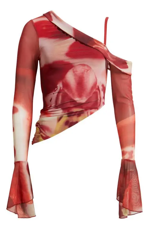 FENERS Susurro Print Off-the-shoulder Top - Blush