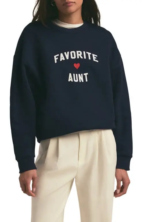 FAVORITE DAUGHTER Graphic Sweatshirt - Navy