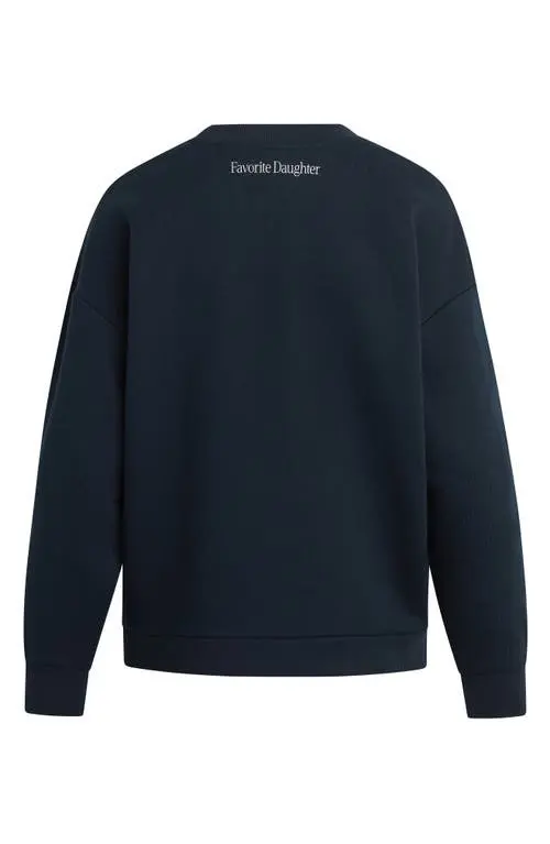 FAVORITE DAUGHTER Graphic Sweatshirt - Navy