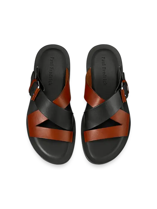 PAUL FREDRICK Leather Stefano Sandal
