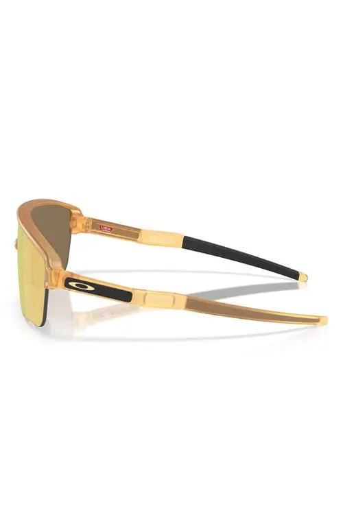Oakley Corridor 142mm Semi Rimless Prizm™ Polarized Shield Sunglasses - Gold