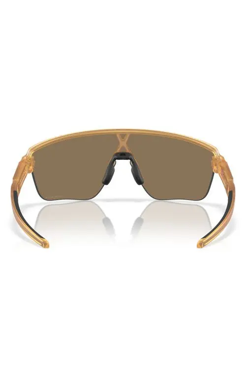 Oakley Corridor 142mm Semi Rimless Prizm™ Polarized Shield Sunglasses - Gold